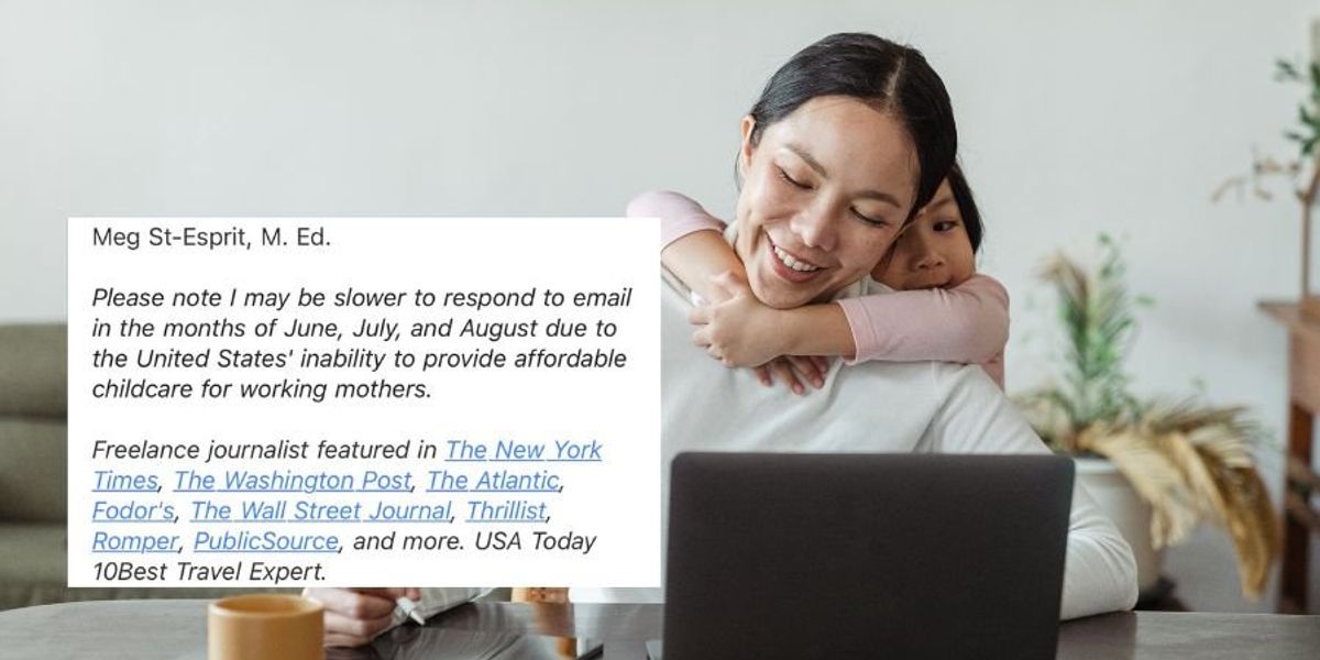 Mom creates relatable email signature for working parents - Upworthy