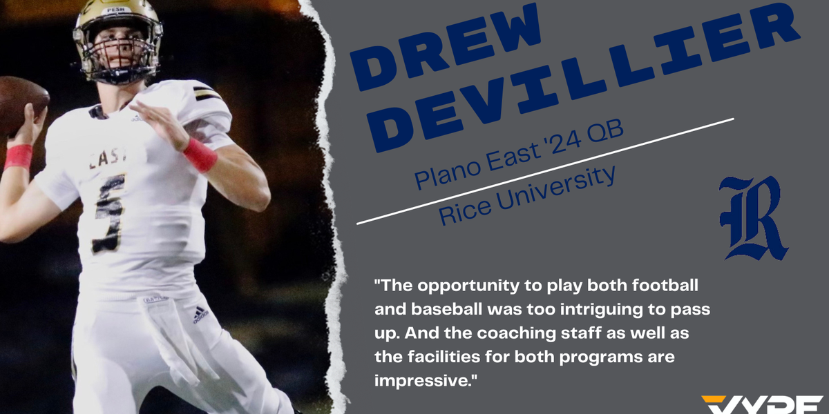 EXCLUSIVE INTERVIEW: Drew Devillier commits to Rice - VYPE