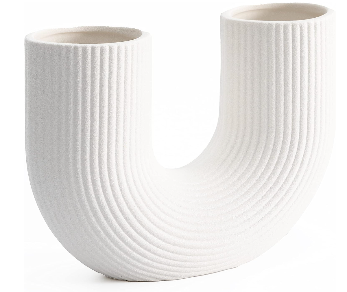Ceramic Vase U-Shaped Vase - xoNecole