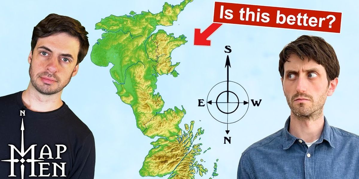 Map Men explain why North goes at the top of the map - Upworthy