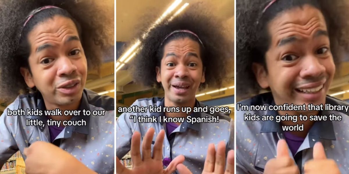 Librarian shares wholesome encounter with 3 kids and a book - Upworthy
