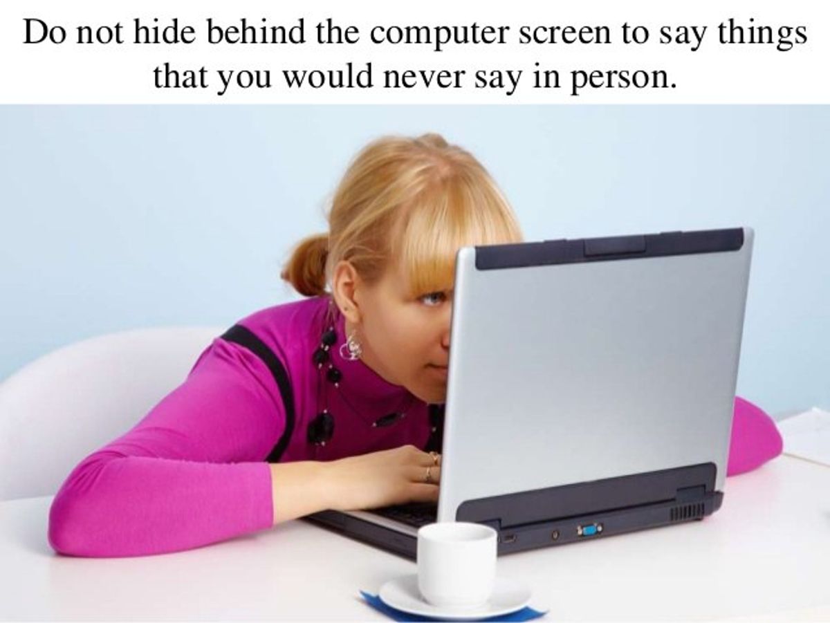 Hiding Behind A Screen