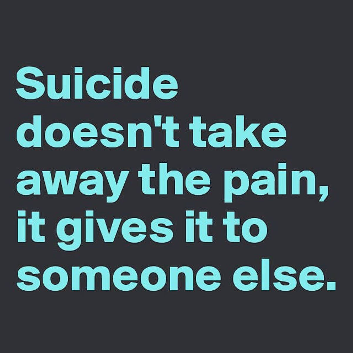 Losing Someone To Suicide