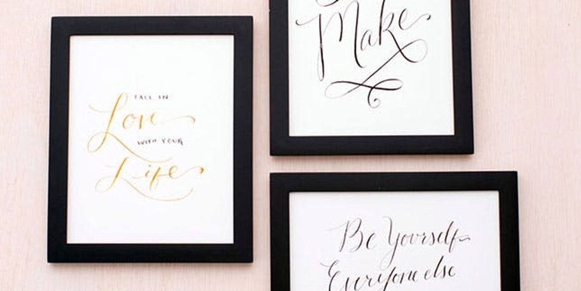 10 Diy Calligraphy Projects To Get Your Hobby Started - Brit + Co