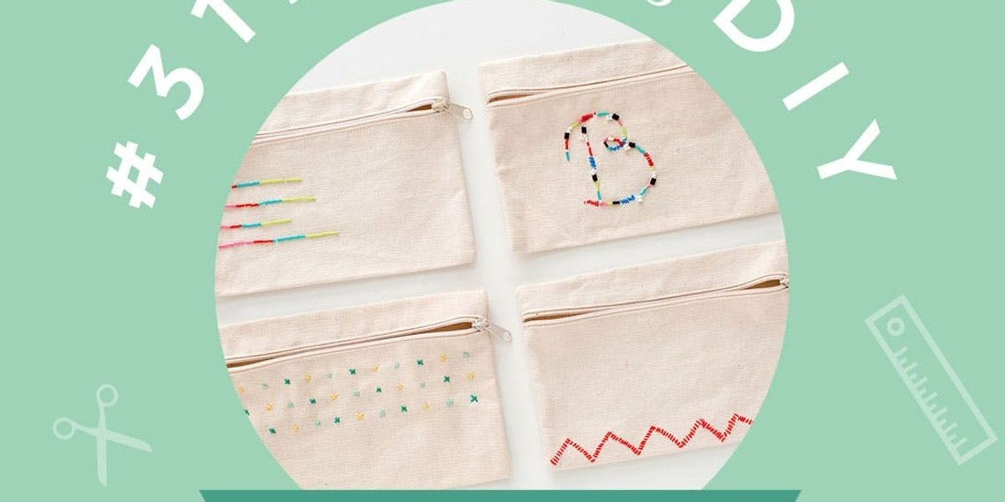 Organize All Your Stuff With DIY Embroidered + Beaded Pouches - Brit + Co