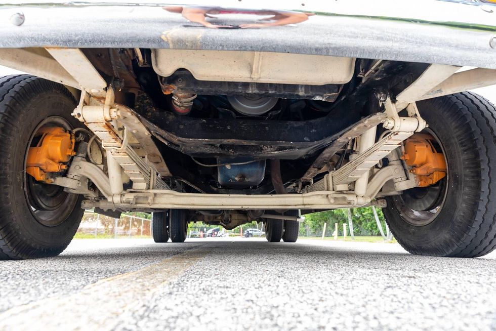 Even with the original Stovebolt six, 1958 Chevrolet Apache school bus ...