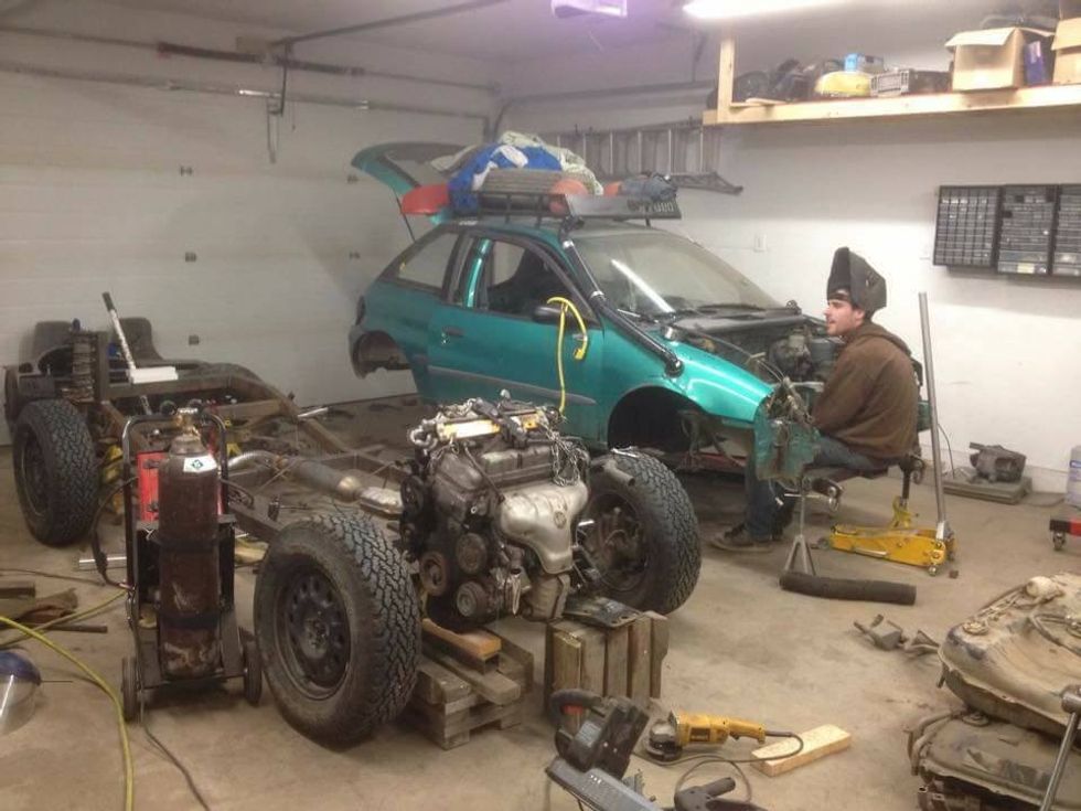 Geo Metro built for rallying makes surprise wedding stop | Hemmings