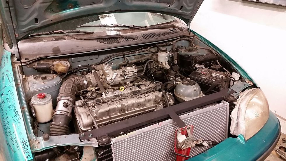 Geo Metro built for rallying makes surprise wedding stop | Hemmings