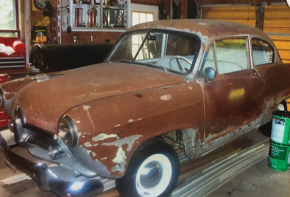 A lifelong Henry J fan restores his 1951 Deluxe in his home garage ...