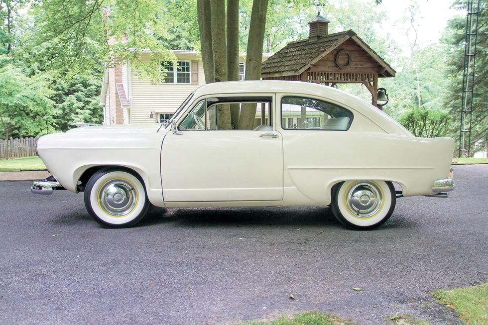 A lifelong Henry J fan restores his 1951 Deluxe in his home garage ...