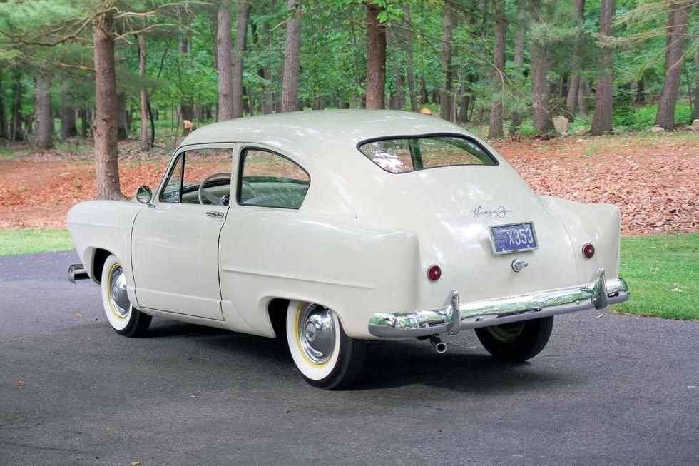 A lifelong Henry J fan restores his 1951 Deluxe in his home garage ...