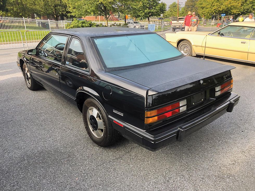 Blacked-out trim plus V-6 power makes a 1989 Buick LeSabre T-Type a ...