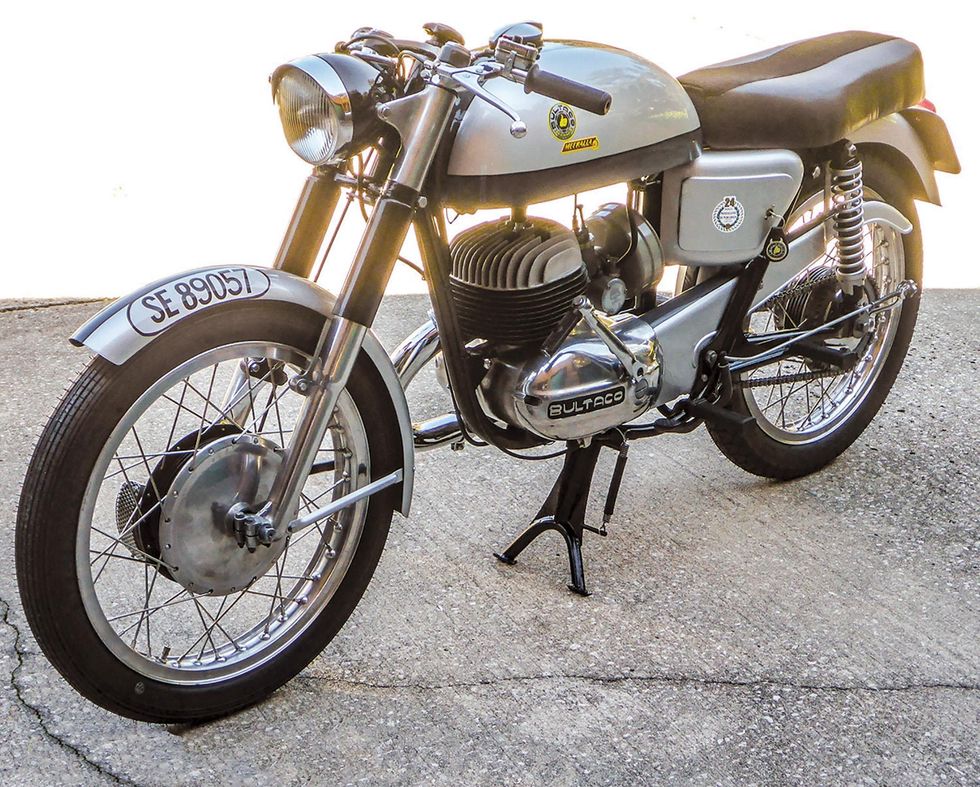A small-bore Bultaco road burner, restored to a showroom shine - Hemmings