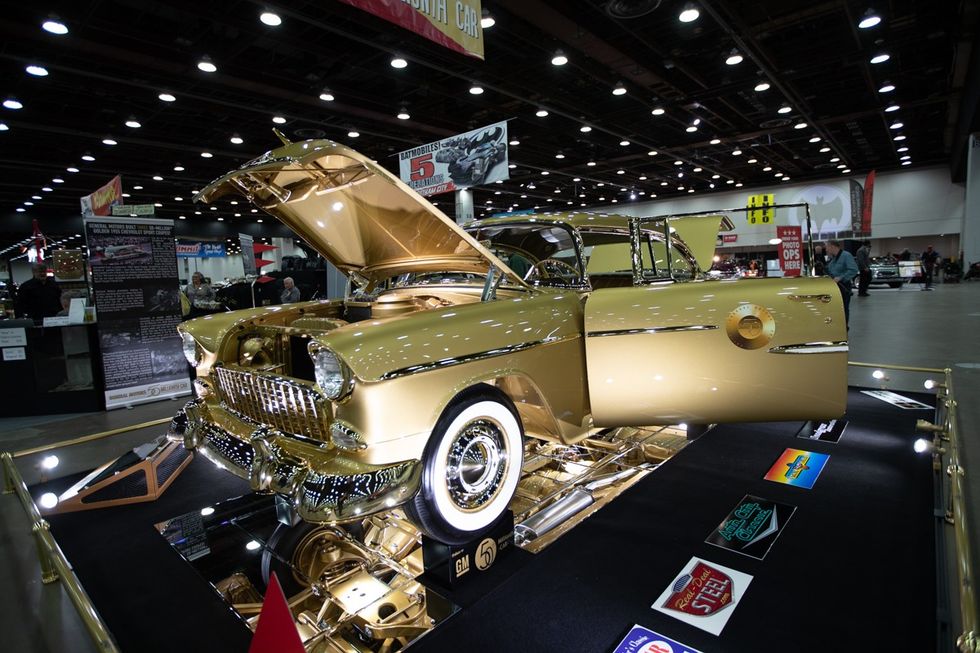 Gold Plated 1955 Chevrolet Bel Air Pays Tribute to 50 Millionth General ...
