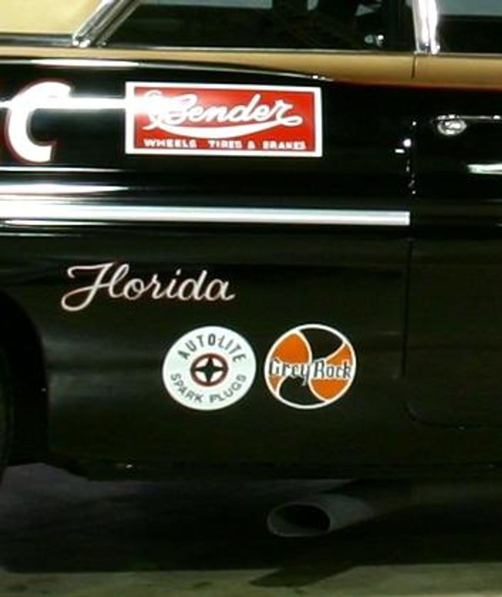 Vintage Race Car Stickers