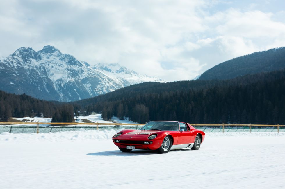A Polo Storico-certified Lamborghini Miura P400 S goes Ice Racing ...