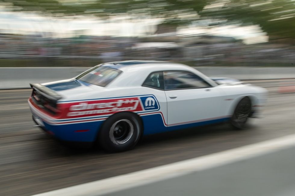 Spotted, Twin-Turbo Hurricane-Powered Challenger Drag Pak - Hemmings