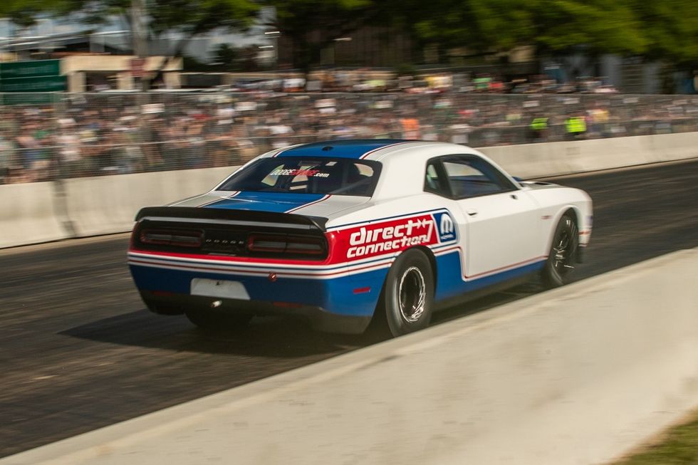 Spotted, Twin-Turbo Hurricane-Powered Challenger Drag Pak - Hemmings