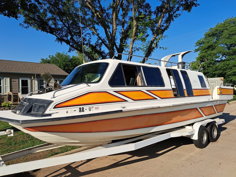This Retro Boat is the Ultimate Conversion Van, Taking Parts from a ...